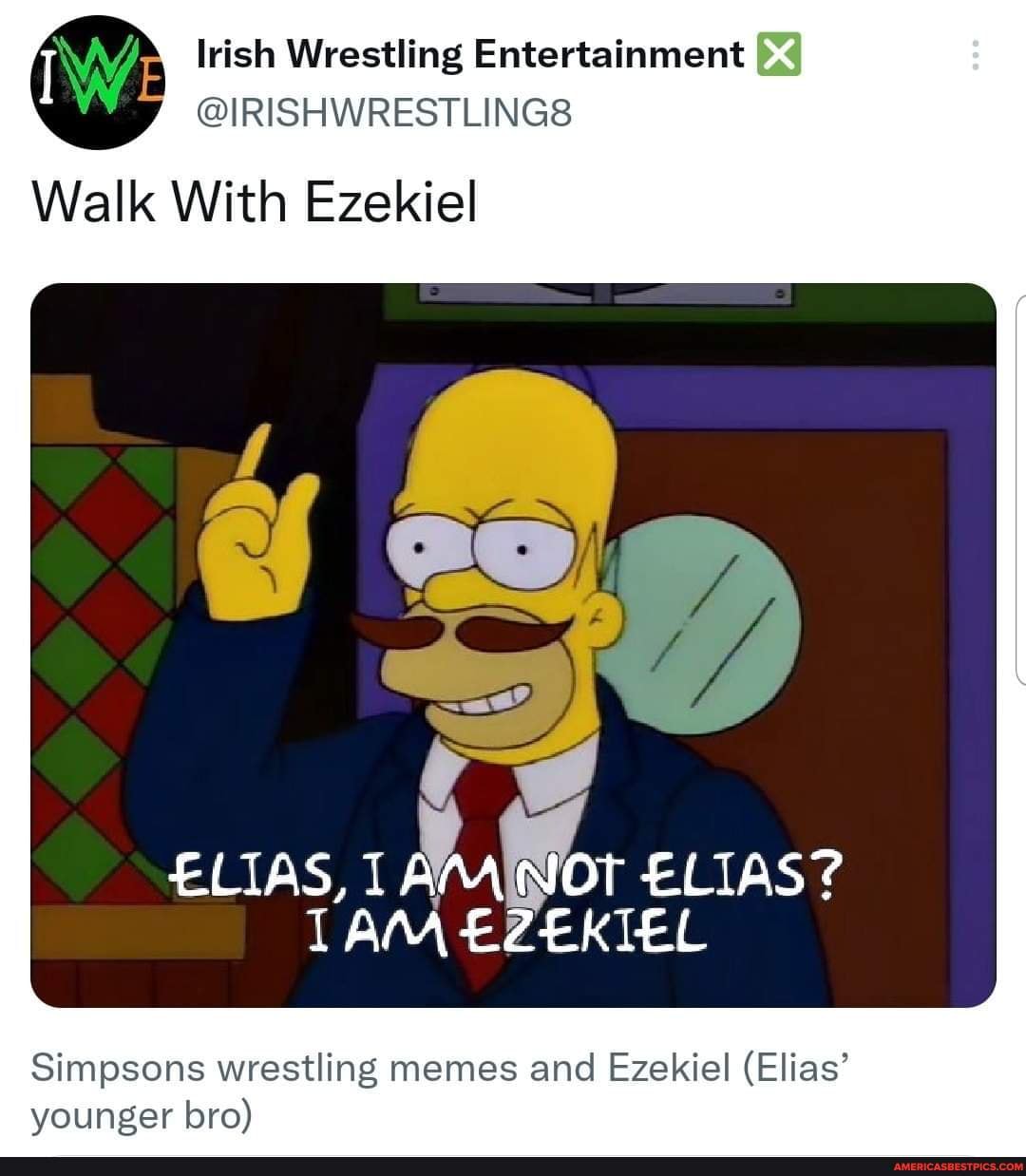 Wrestling Entertainment @IRISHWRESTLING8 Walk With Ezekiel ELIAS, I ...