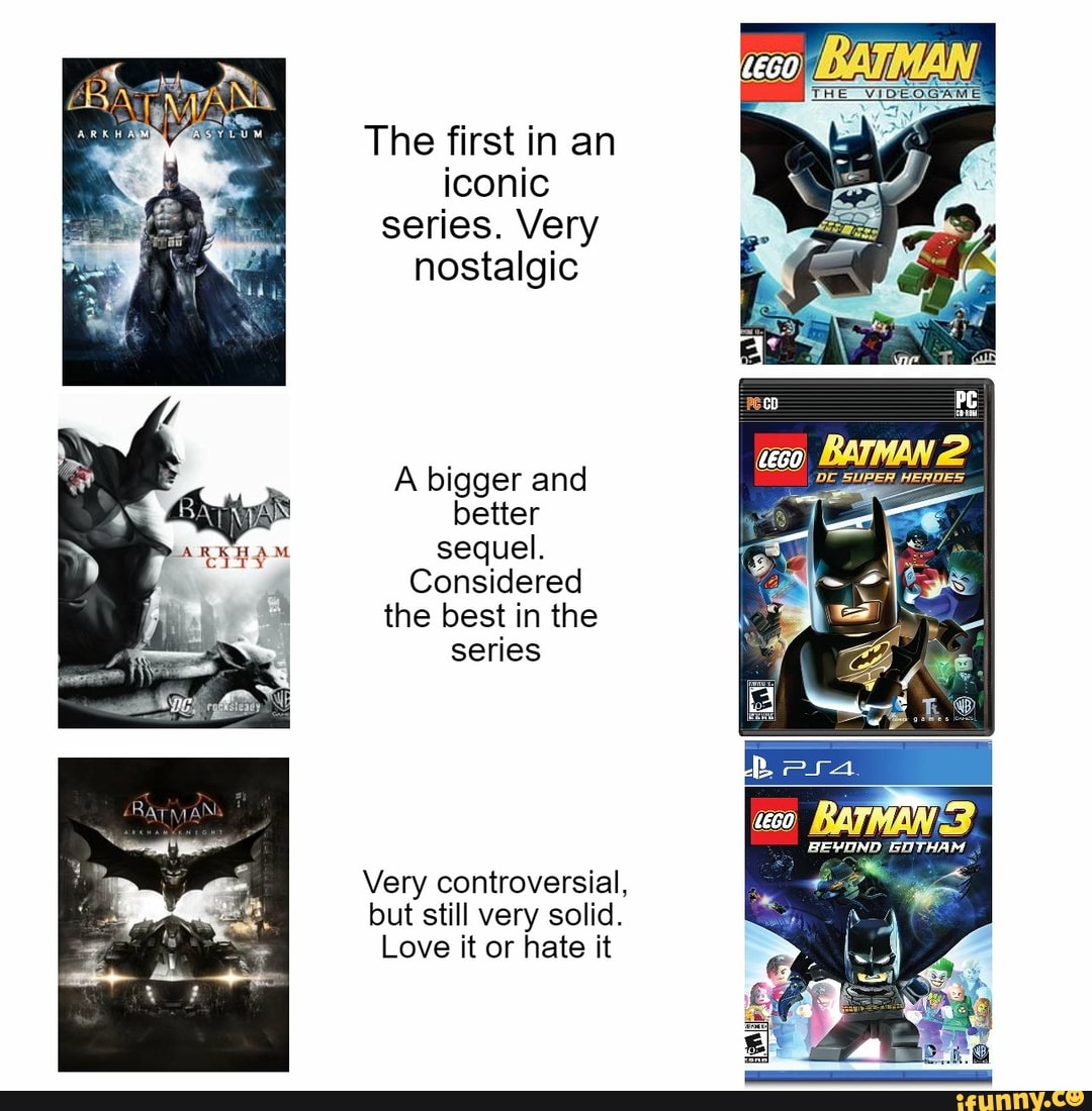 The first in an iconic series. Very nostalgic A bigger and better ...