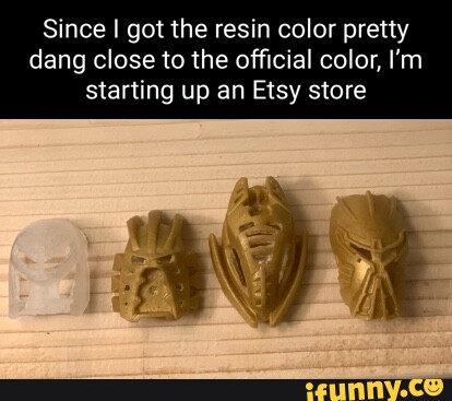 Since I got the resin color pretty dang close to the official color, I ...