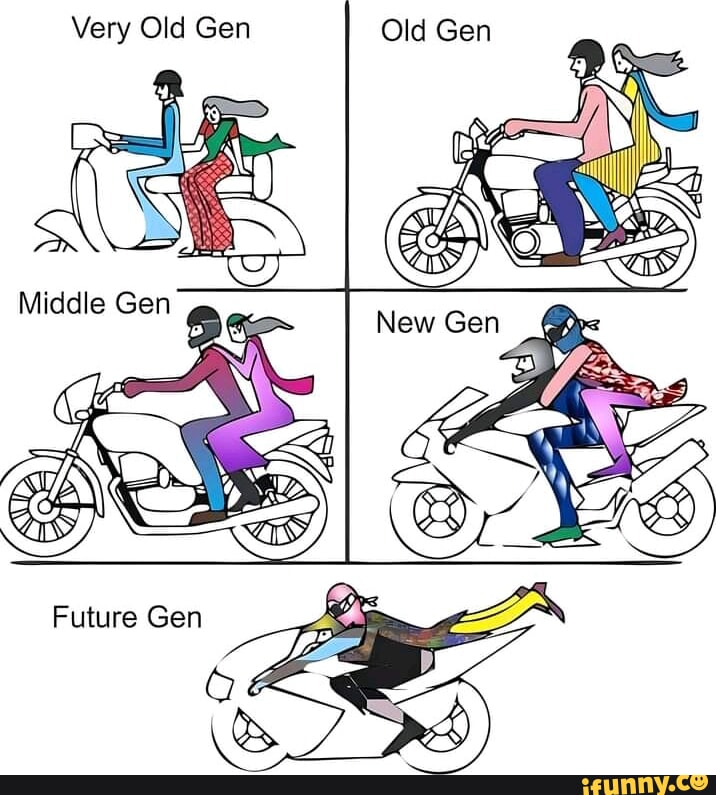 Very Old Gen Old Gen Middle Gen Future Gen - iFunny