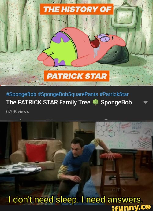#SpongeBob #SpongeBobSquarePanls #F’amckStar The PATRICK STAR Family ...
