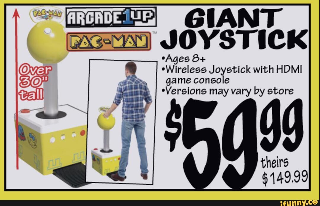 GIANT JOYSTICK *Ages *Wireless Joystick with HDMI game console I ...