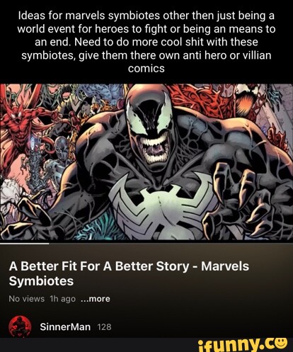 Symbiotes memes. Best Collection of funny Symbiotes pictures on iFunny