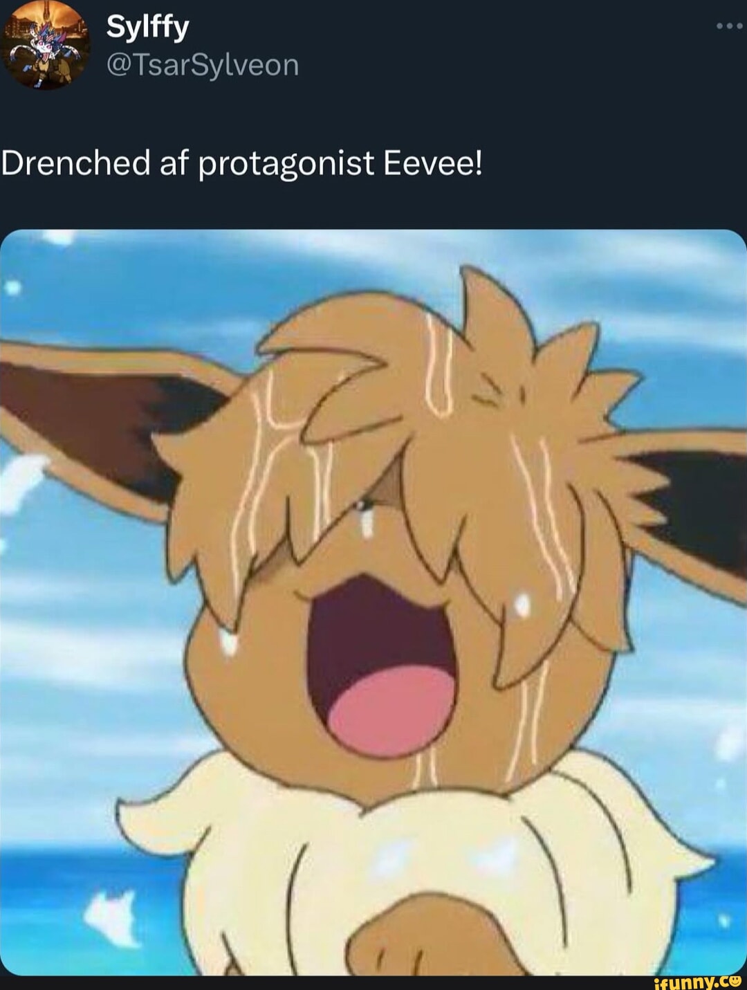 Drenched af protagonist Eevee! - iFunny