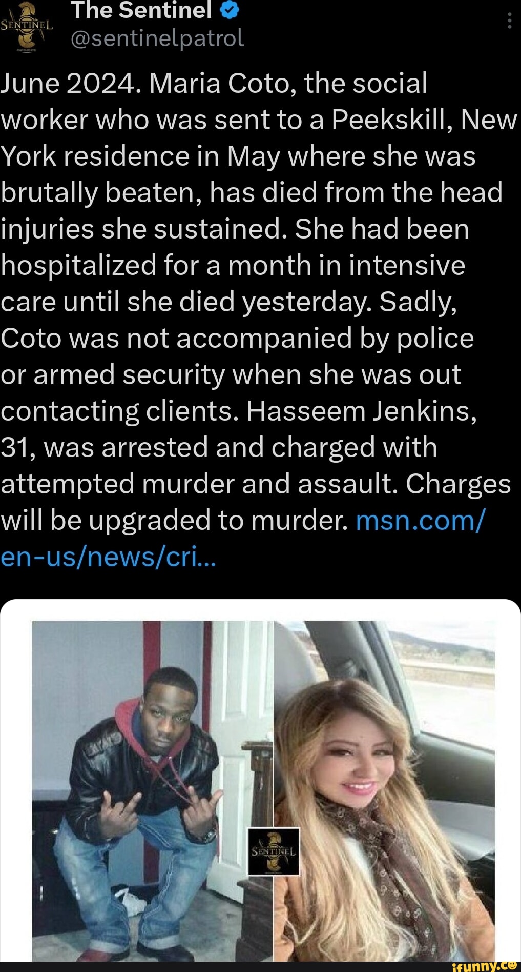 The Sentinel @sentinelpatrol SENTINEL June 2024. Maria Coto, the social ...