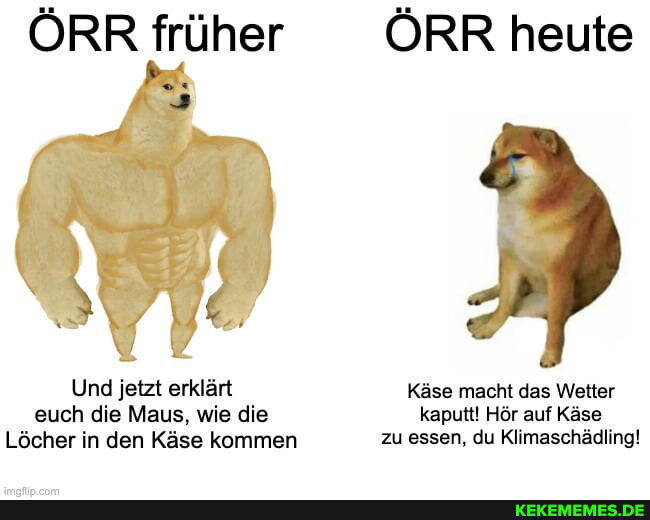 ORR friher ORR heute Unel jetzt erklart Kiss macht das Wetter euch die ...