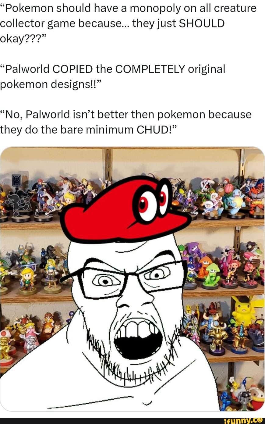 "Pokemon should have a monopoly on all creature collector game because ...