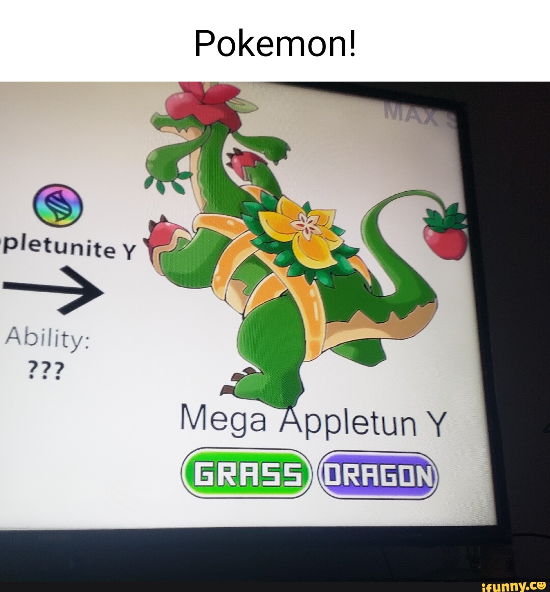 Pokemon! Pletunitey Ability- Mega Appletun Y - iFunny