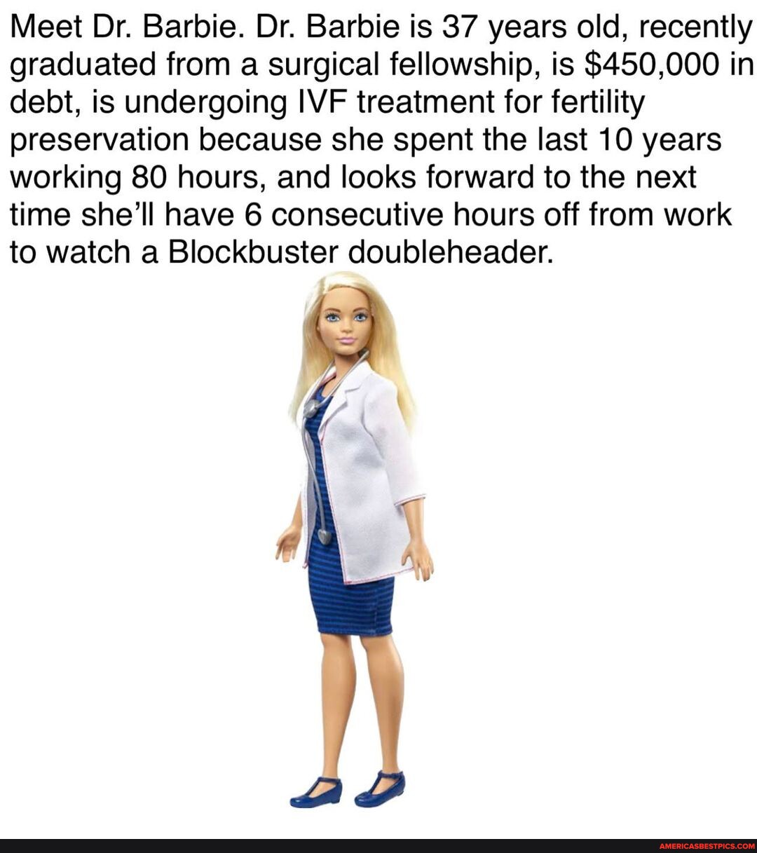 Ooops I meant nurse Barbie - Meet Dr. Barbie. Dr. Barbie is 37 years ...