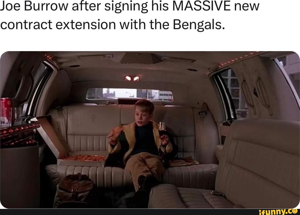Joe Burrow after signing his MASSIVE new contract extension with the ...