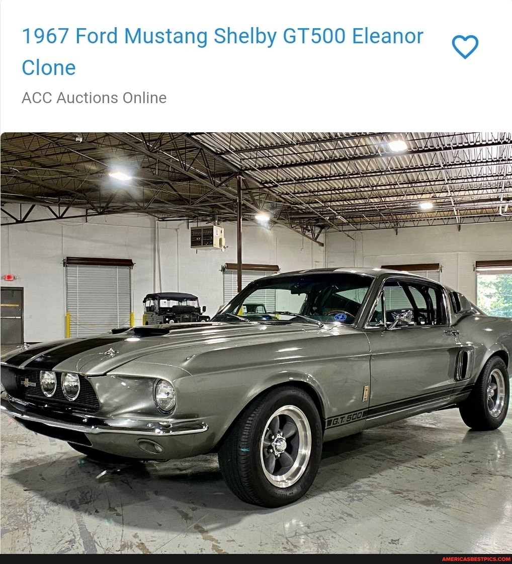 1967 Ford Mustang Shelby GT500 Eleanor Clone ACC Auctions Online SSS SS ...