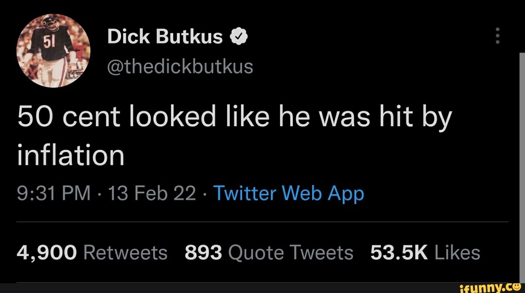 50 cent looked like he was hit by inflation - iFunny