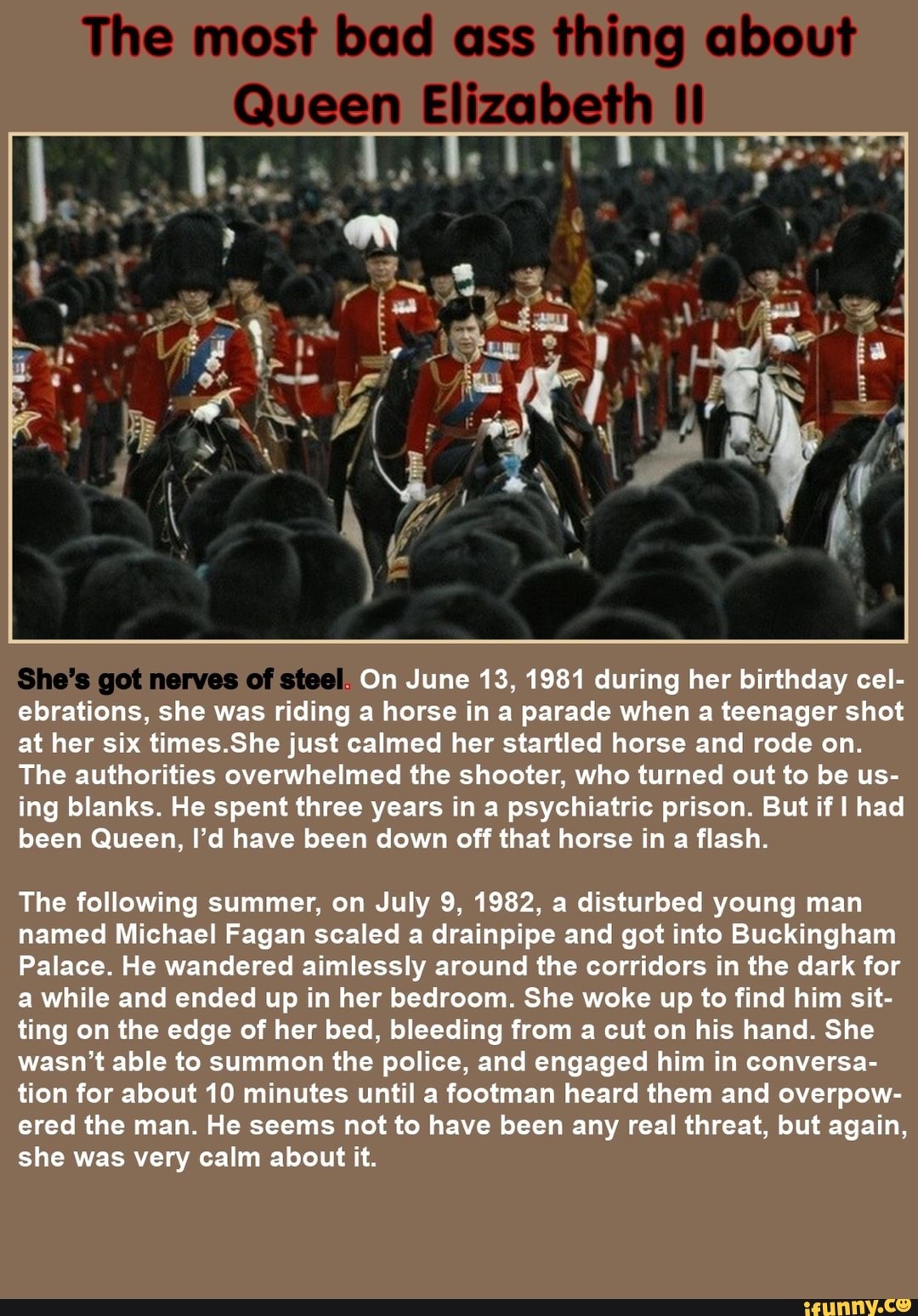 The most bad ass thing about Queen Elizabeth II - iFunny