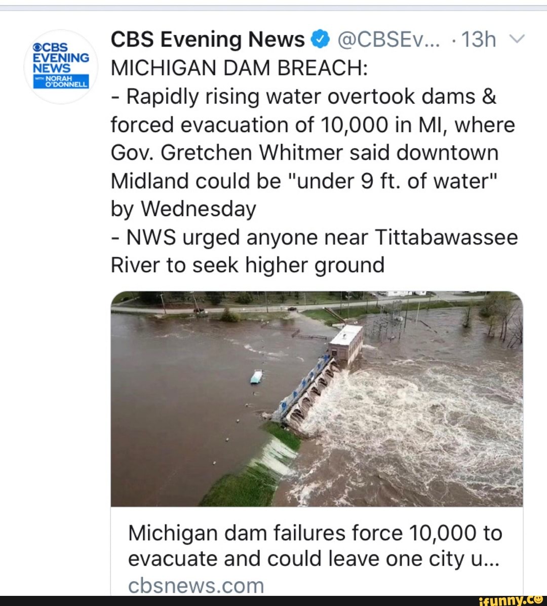 MICHIGAN DAM BREACH: Rapidly rising water overtook dams forced ...