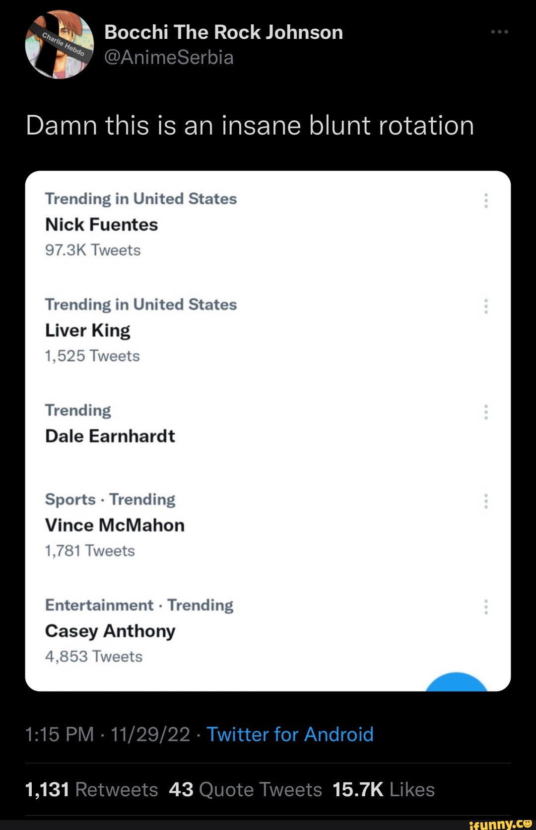 Damn this is an insane blunt rotation Bocchi The Rock Johnson di ...