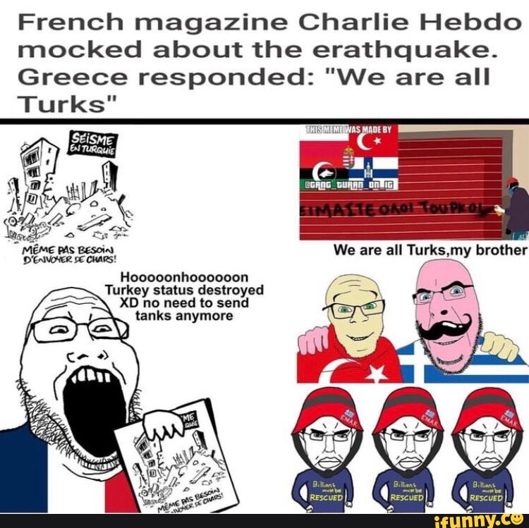 French magazine Charlie Hebdo mocked about the erathquake. Greece ...