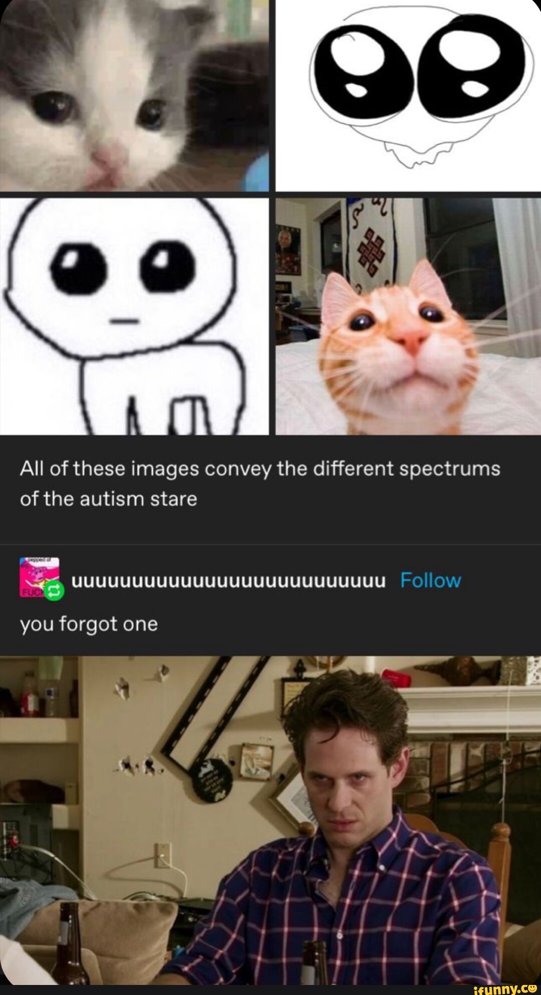 All of these images convey the different soectrums of the autism stare ...