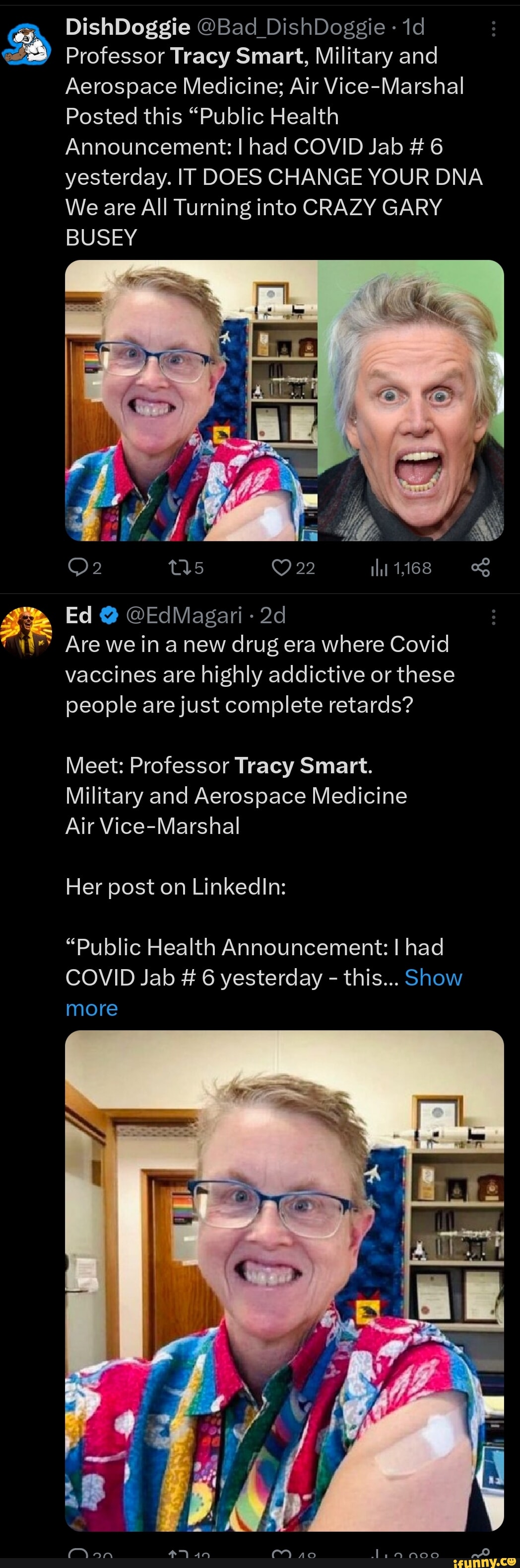 DishDoggie @Bad_DishDoggie id Professor Tracy Smart, Military and ...