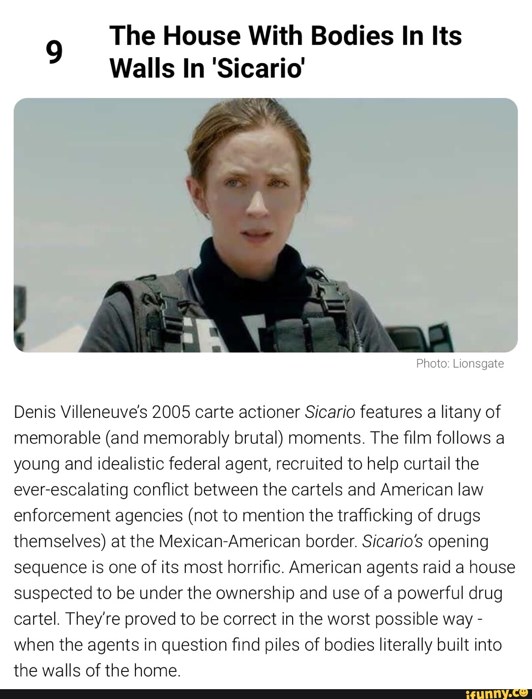 Sicario memes. Best Collection of funny Sicario pictures on iFunny