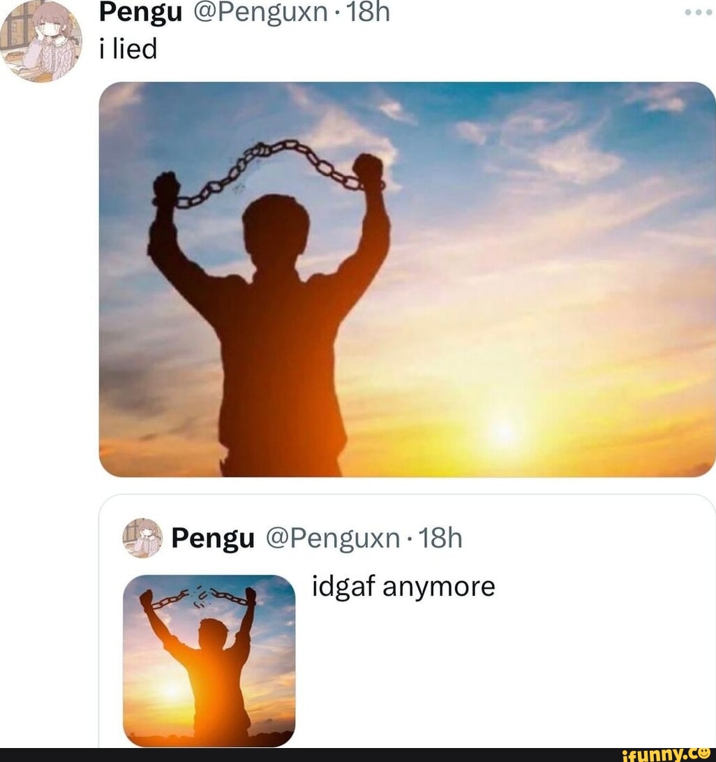 Pengu @Penguxn-18n i lied idgaf anymore - iFunny