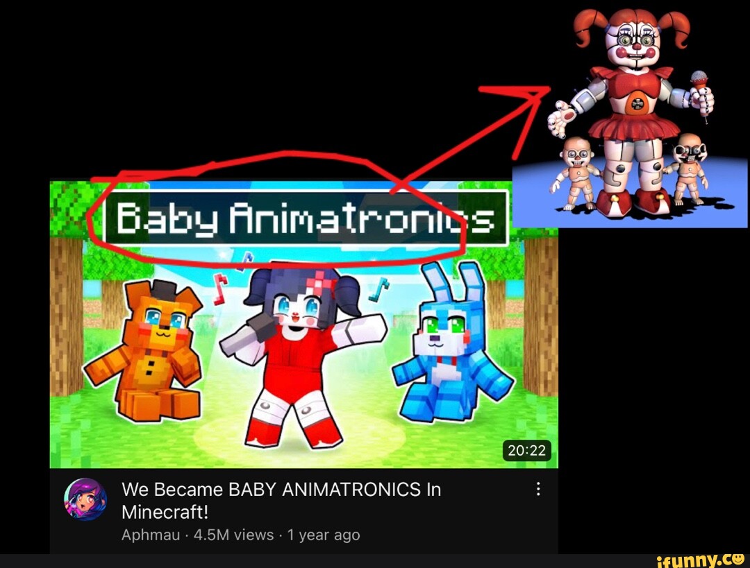 We Became BABY ANIMATRONICS In Baby Ainimatronics I I I Minecraft ...