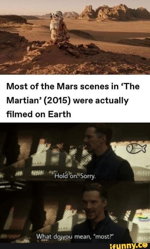 Most of the Mars scenes in 'The Martian' (2015) were actually filmed ...