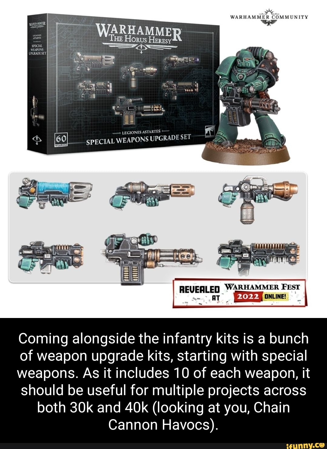 WARHAMMER COMMUNITY THE Honus LEGIONES ASTARTES SPECIAL WEAPONS UPGRADE ...