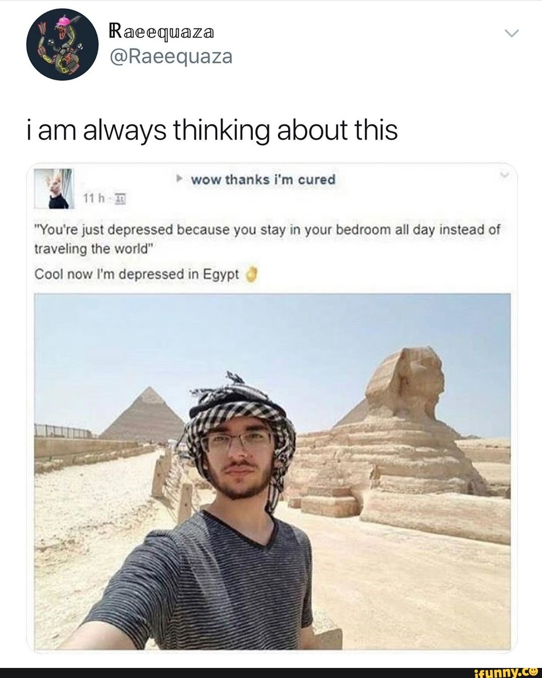 I am always thinking about this JW > wow thanks i'm cured ª "You're ...