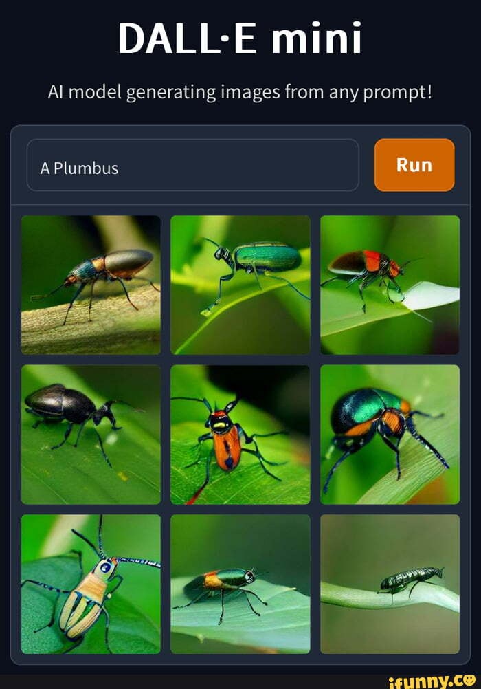 DALL: E mini Al model generating images from any prompt! APlumbus Run ... DALL: E mini Al model generating images from any prompt! APlumbus Run ...