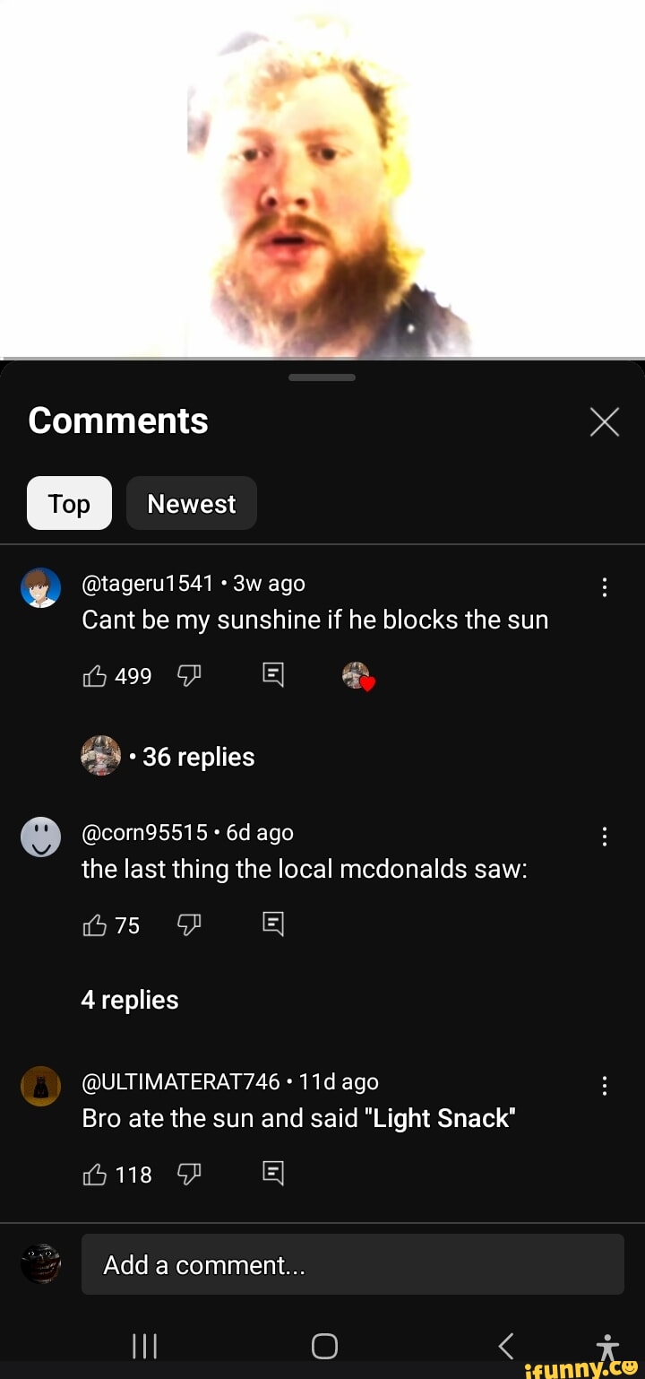 Sunshine memes. Best Collection of funny Sunshine pictures on iFunny