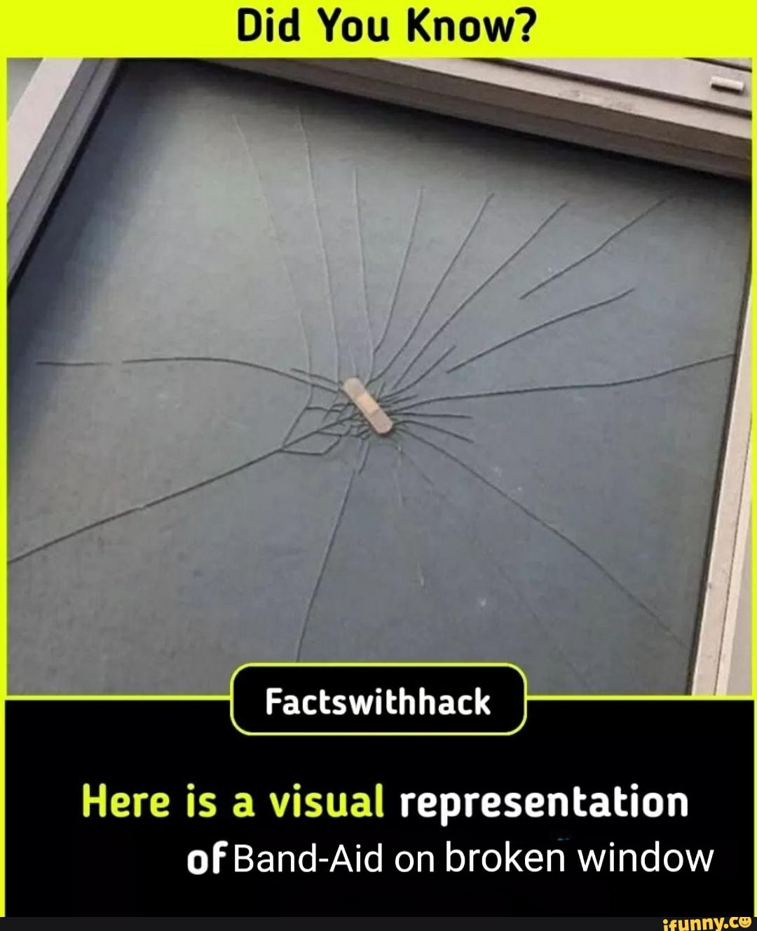 Did You Know? Here is a visual representation of Band-Aid on broken ...