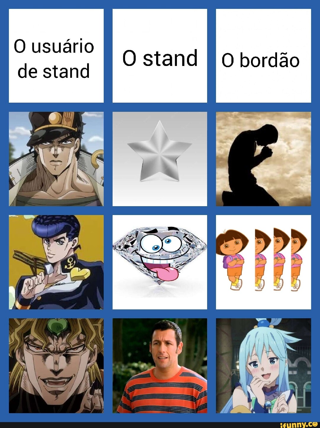 O usuario de stand O stand I IO bordao - iFunny Brazil