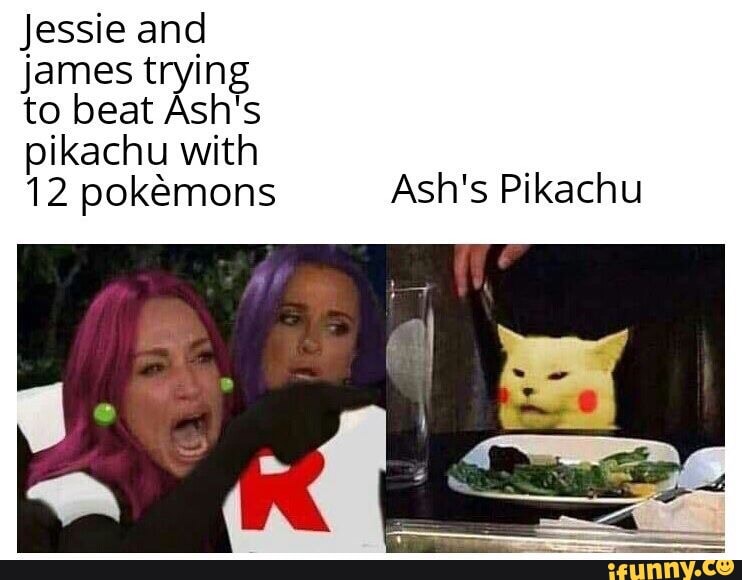 Jessie and james trying to beat Ash's pikachu With 12 pokémons Ash's ...