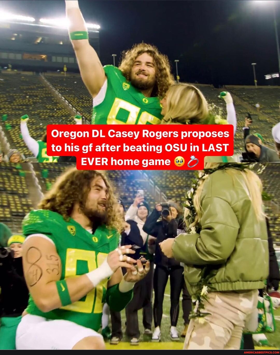 WHAT A WAY TO END YOUR SENIOR NIGHT 🥹 ️ (Via @oregonfootball) - Oregon ...