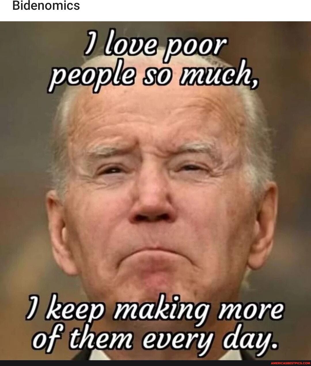 Bidenomics love poor people so mucn, keep making more of them every day ...