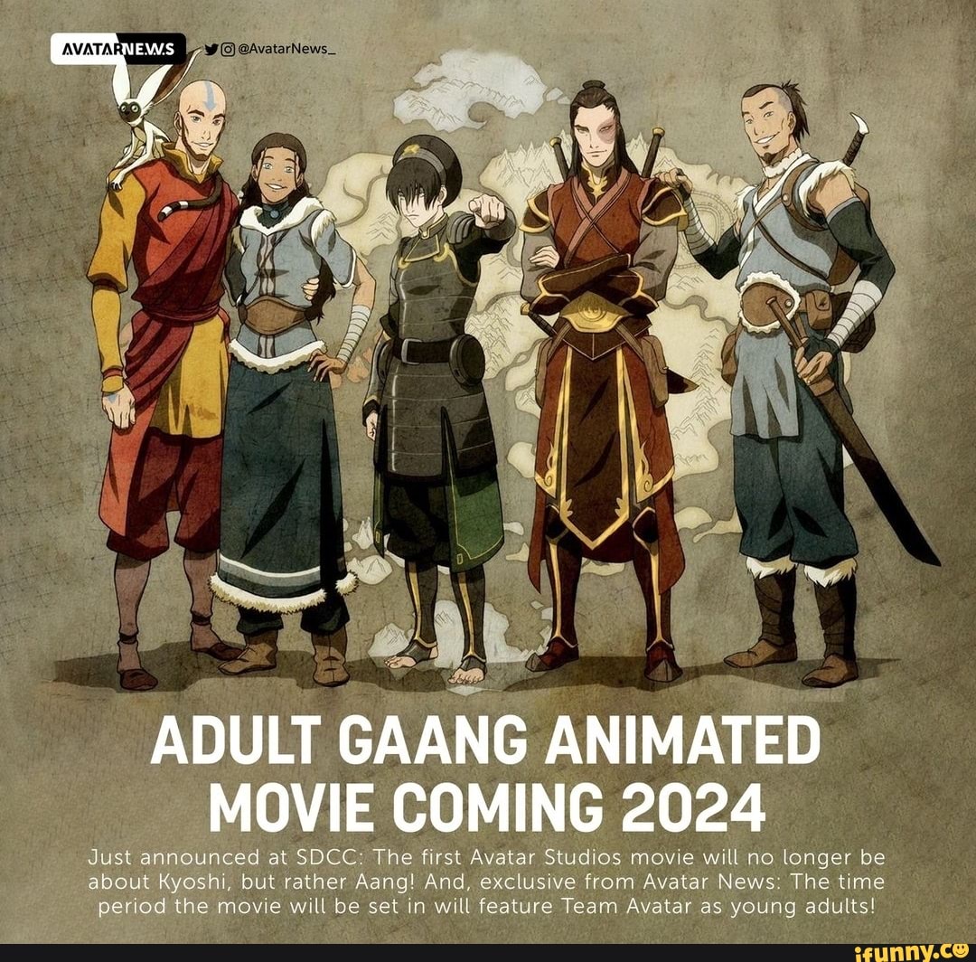 ANIMAUED ANIG MOVIE COMING 2024 Just announced at SDCC The first Avatar ...