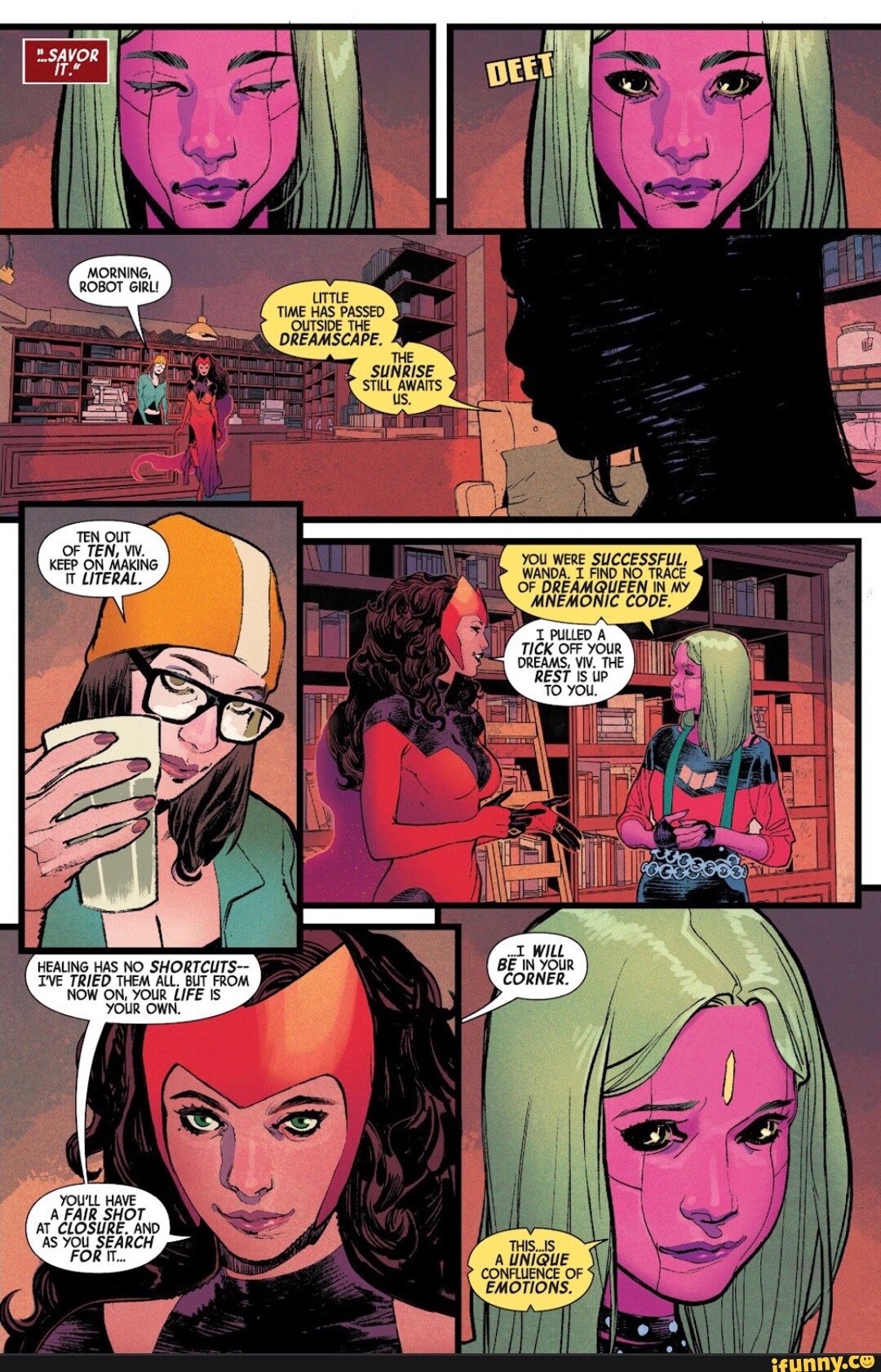 MORNING, ROBOT GIRL! OF HEALING HAS NO SHORTCUTS-- TVE TRIED THEM ALL ...