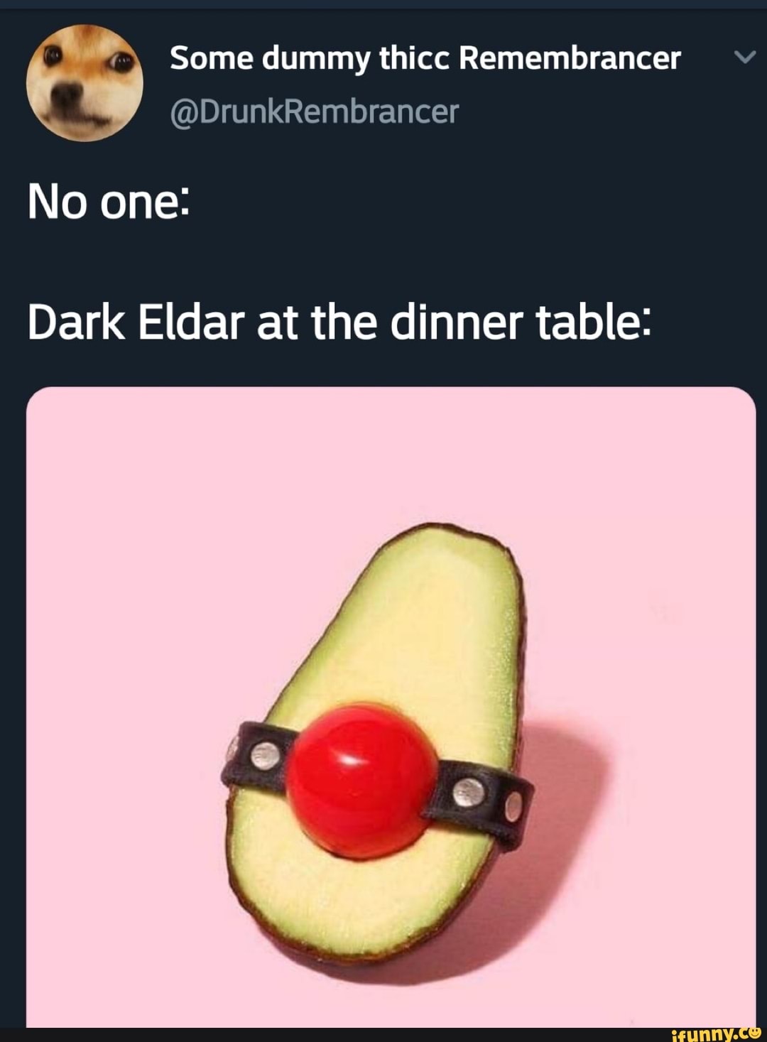 Some dummy thicc Remembrancer @DrunkRembrancer No one: Dark Eldar at ...