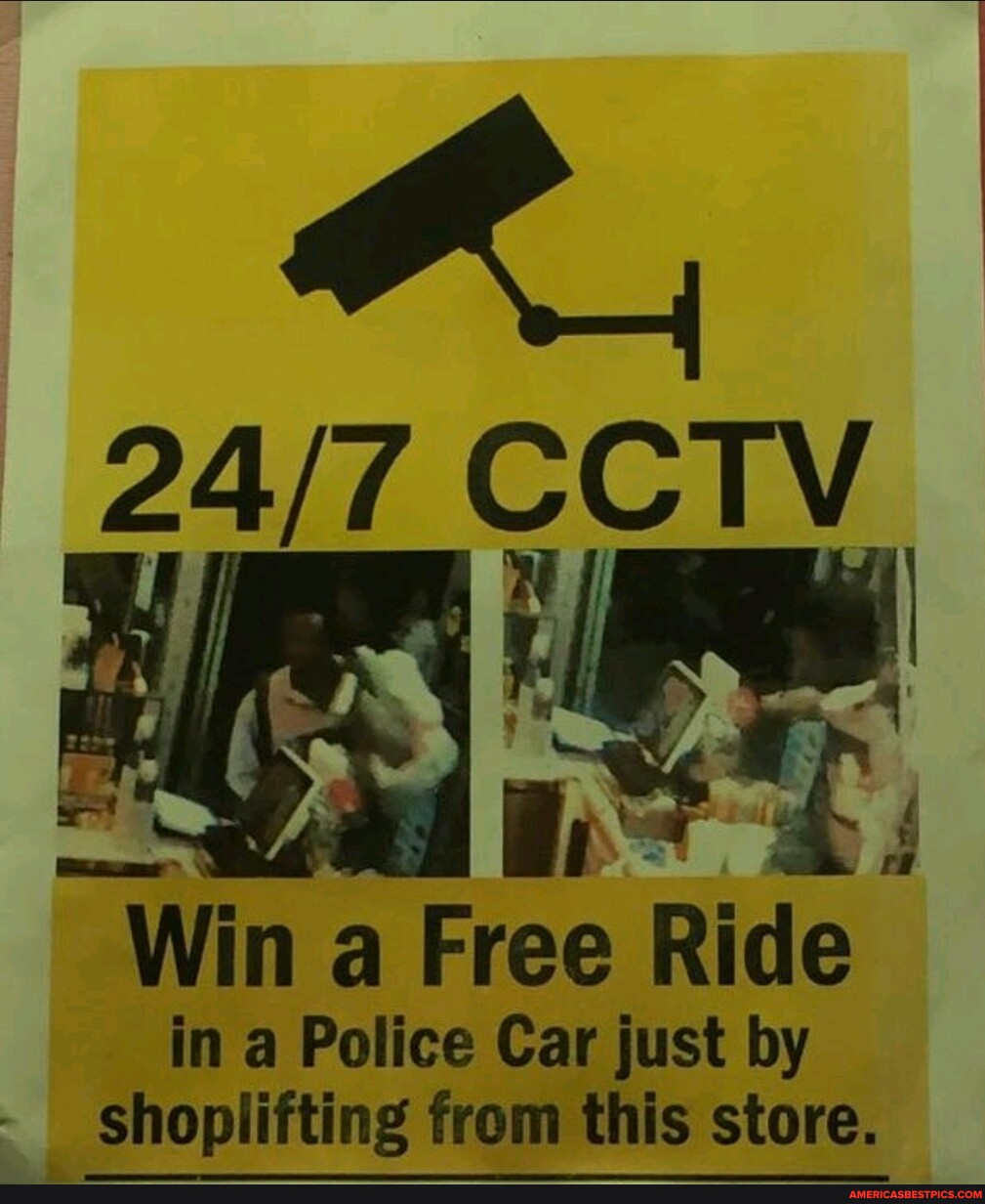 "Win it Ride in a Police Car just by shoplifting from this store ...