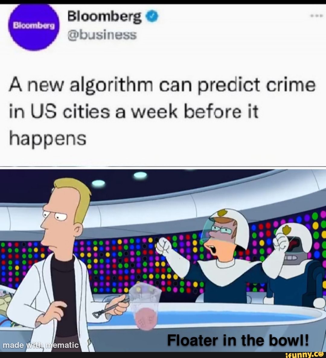 SS Bloomberg @business A new algorithm can precict crime in US cities a ...