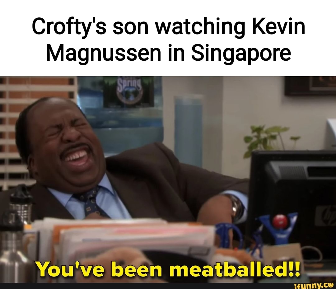 Crofty's son watching Kevin Magnussen in Singapore an _ I You've been ...