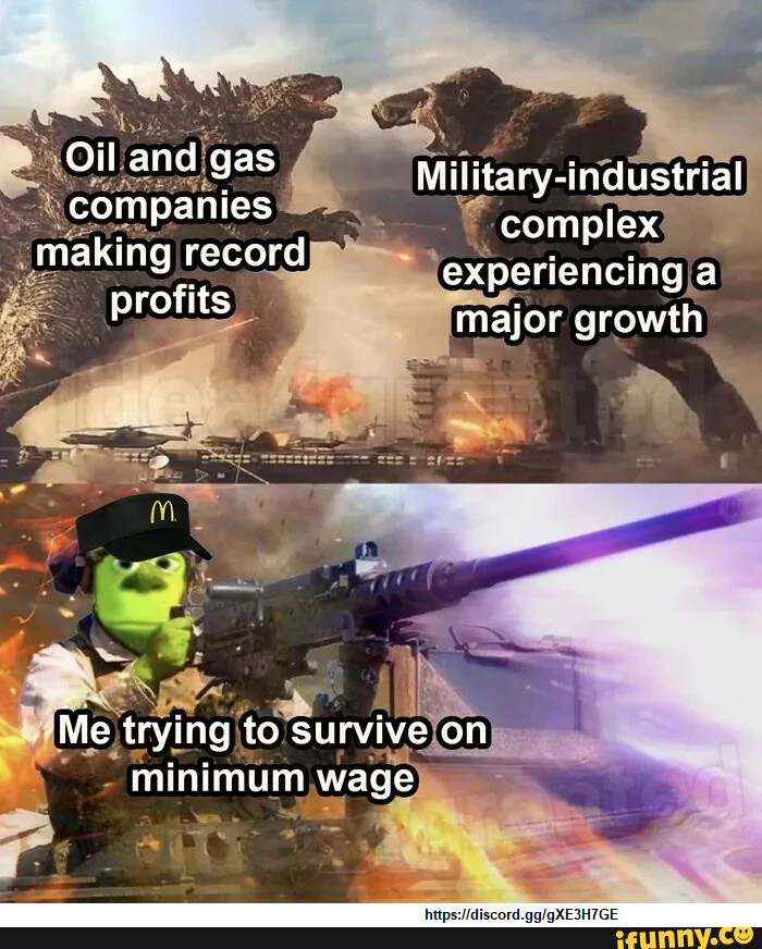 We Oil and gas Military-industrial companies complex making record ...