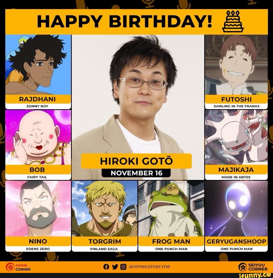 HAPPY BIRTHDAY! & RAJDHANI SONNY BOY HIROKI GOTO TORGRIM FROG MAN ...
