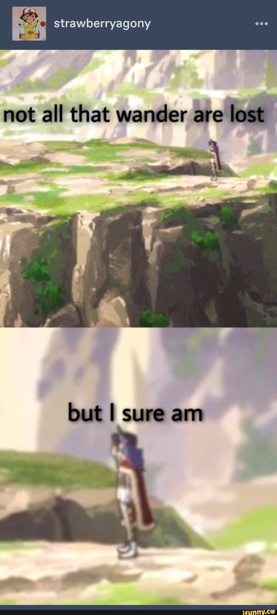 Strawberryagony not all that wander are lost - iFunny