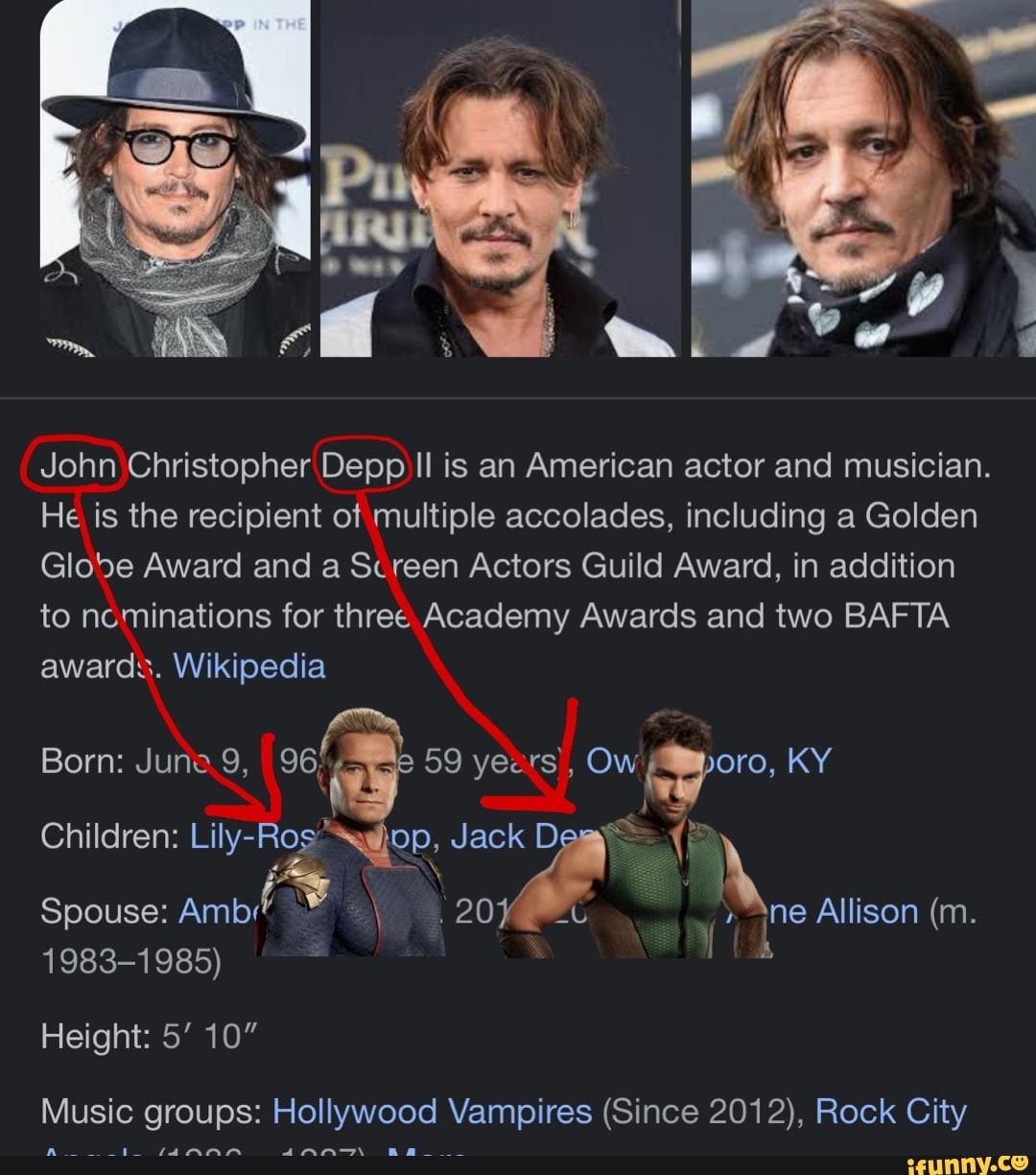 John Christopher Depp II is an American actor and musician. He is the recipient ot multiple ...
