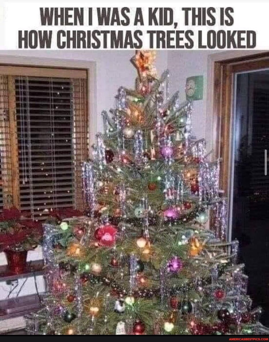 WHEN WAS A KID, THIS IS HOW CHRIST MAS TREES LOOKED - America’s best ...