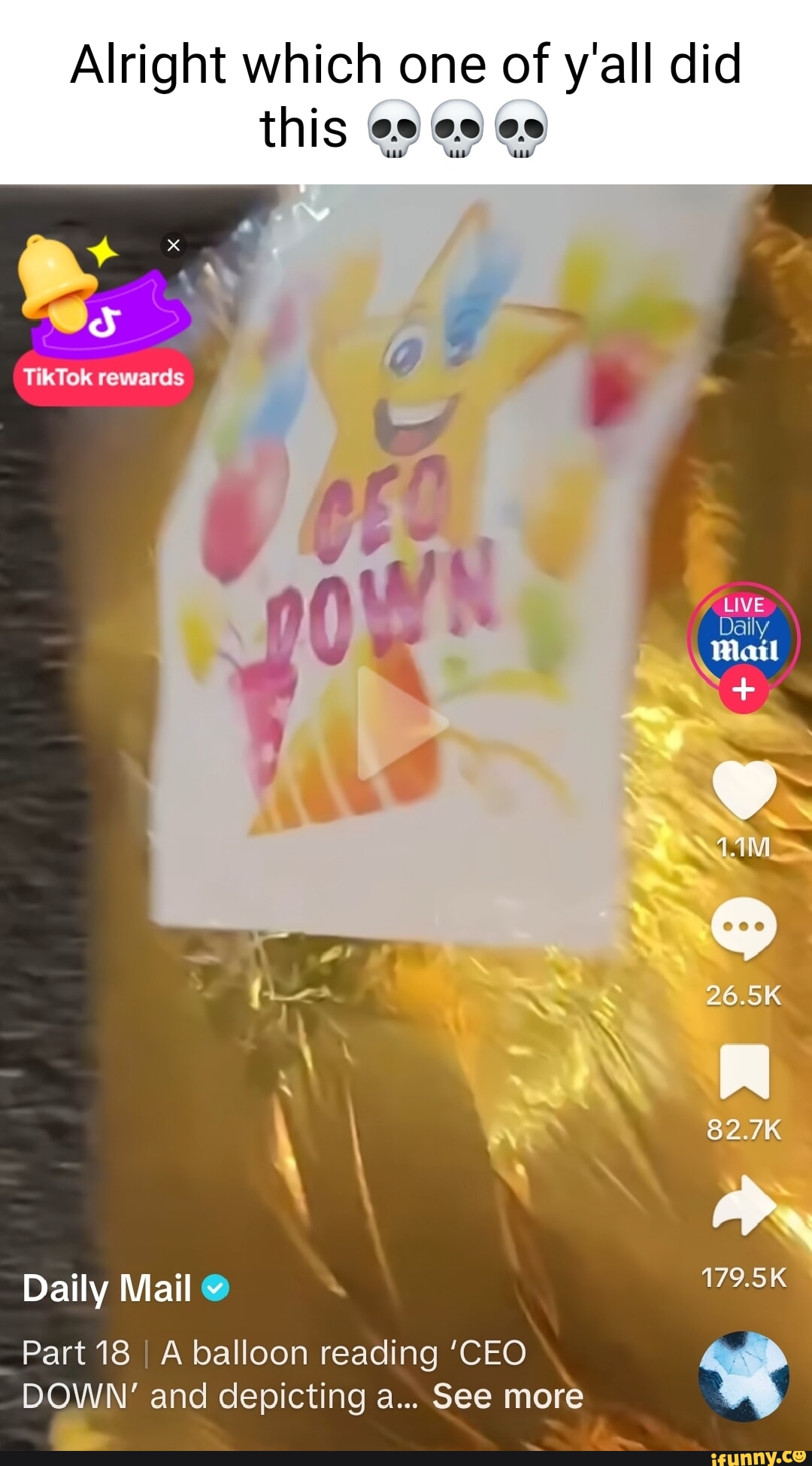 Alright which one of y'all did this TikTok rewards Daily Mail Part 18 I ...