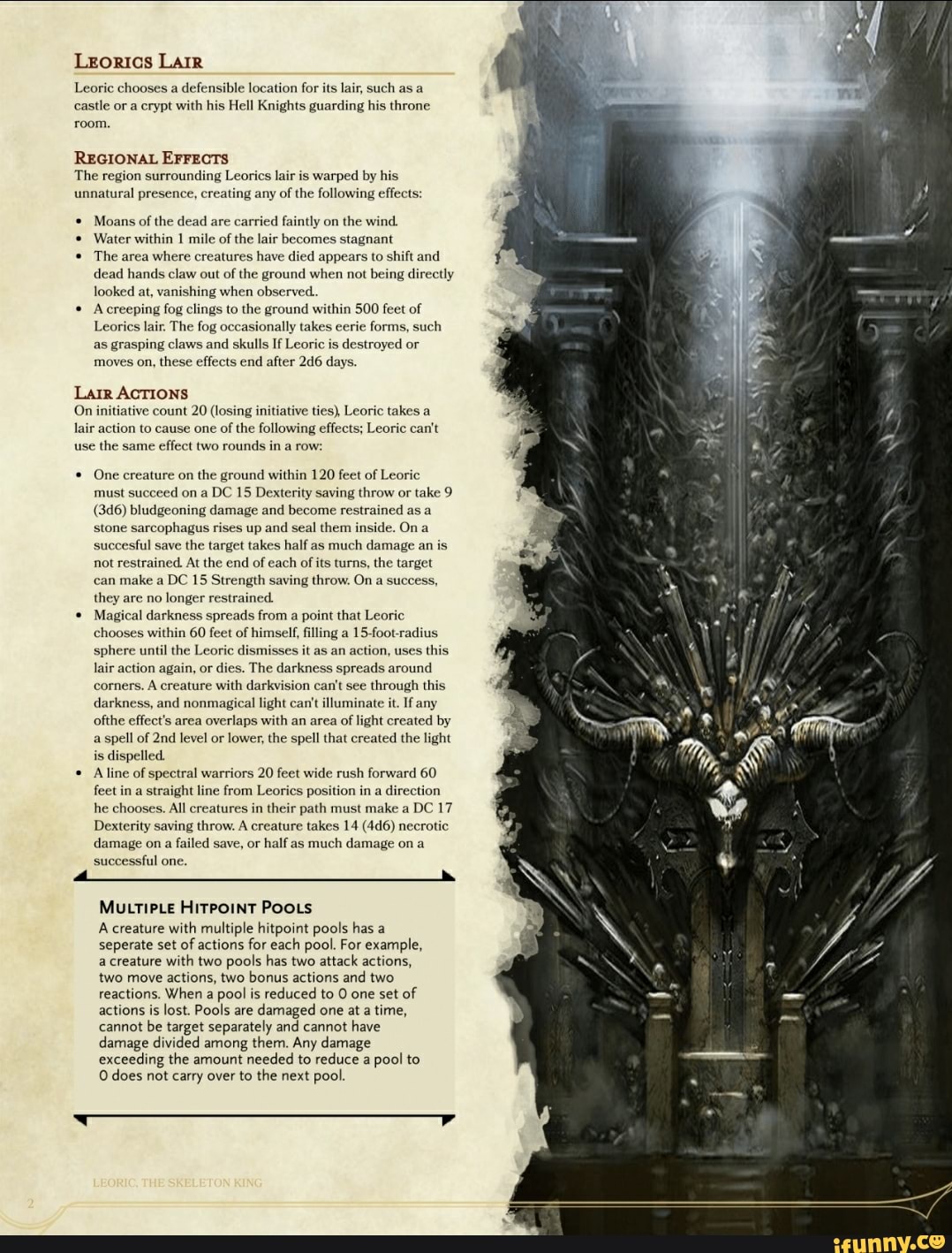 Leorics Lair Leoric chooses a det ble location for its lair, such as a ...
