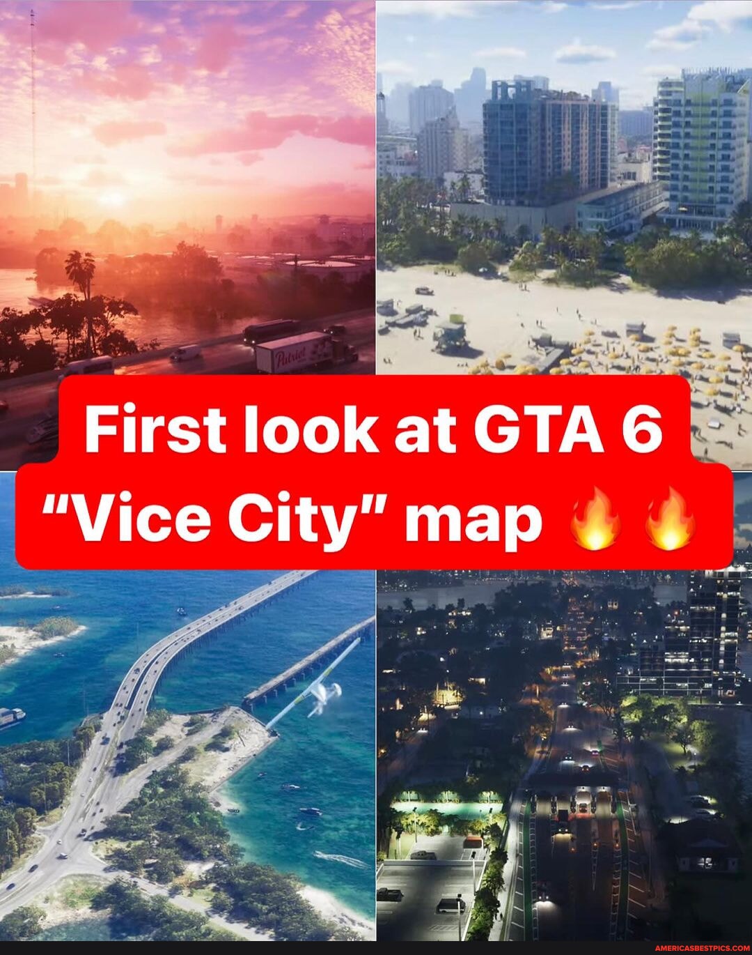 GTA 6 VICE CITY MAP IS A BANGER 🔥🔥 (via @rockstargames) - I First look ...