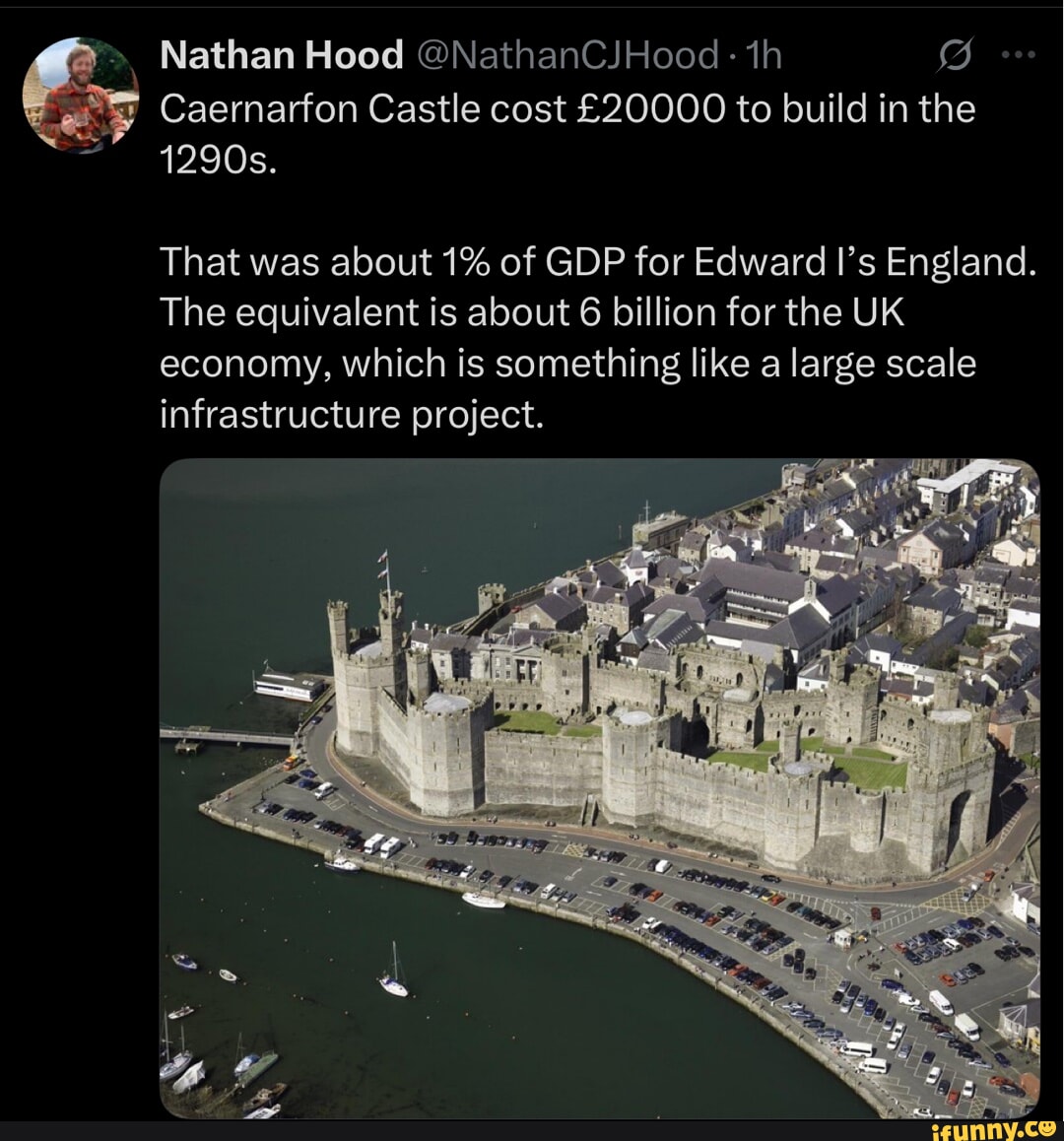 Nathan Hood @NathanCJHood th 1290s. Caernarfon Castle cost to build in ...